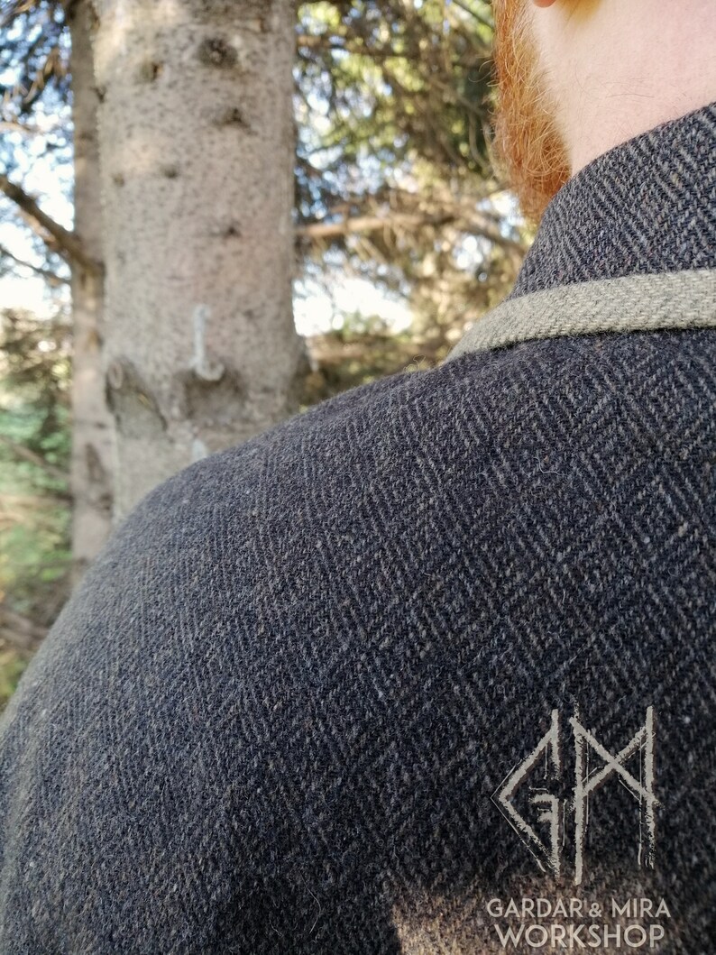 Viking Coat Viking Shawl Reenactment Early Medieval Coat - Etsy