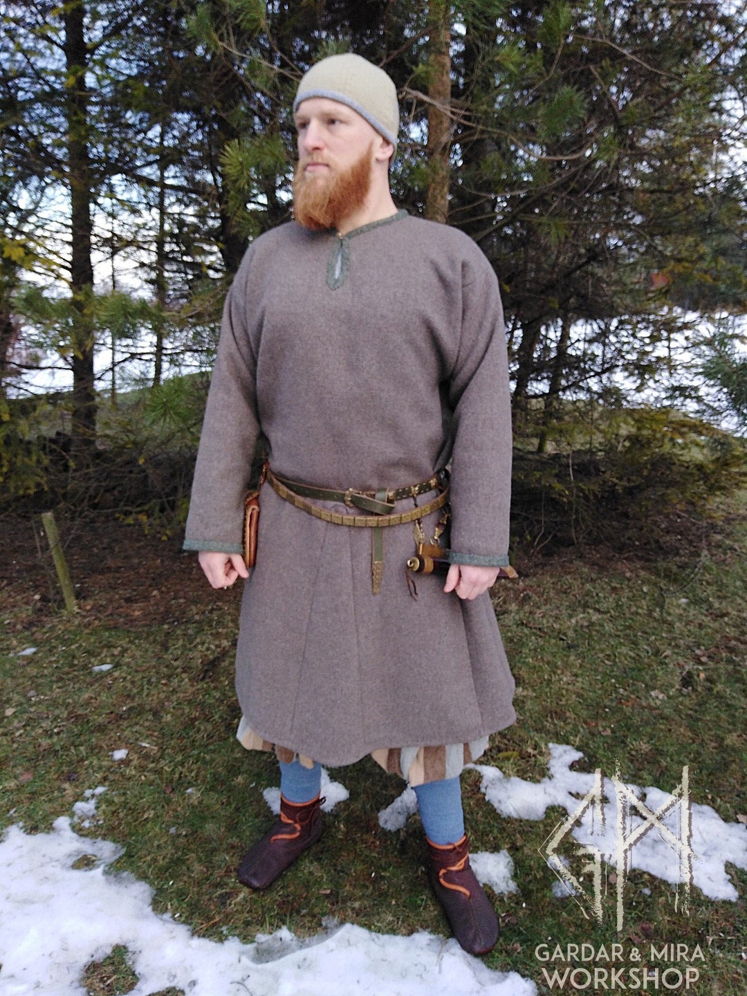 Viking Woolen Tunic, Simple Tunic, Early Medieva Tunic, Reenactment - Etsy