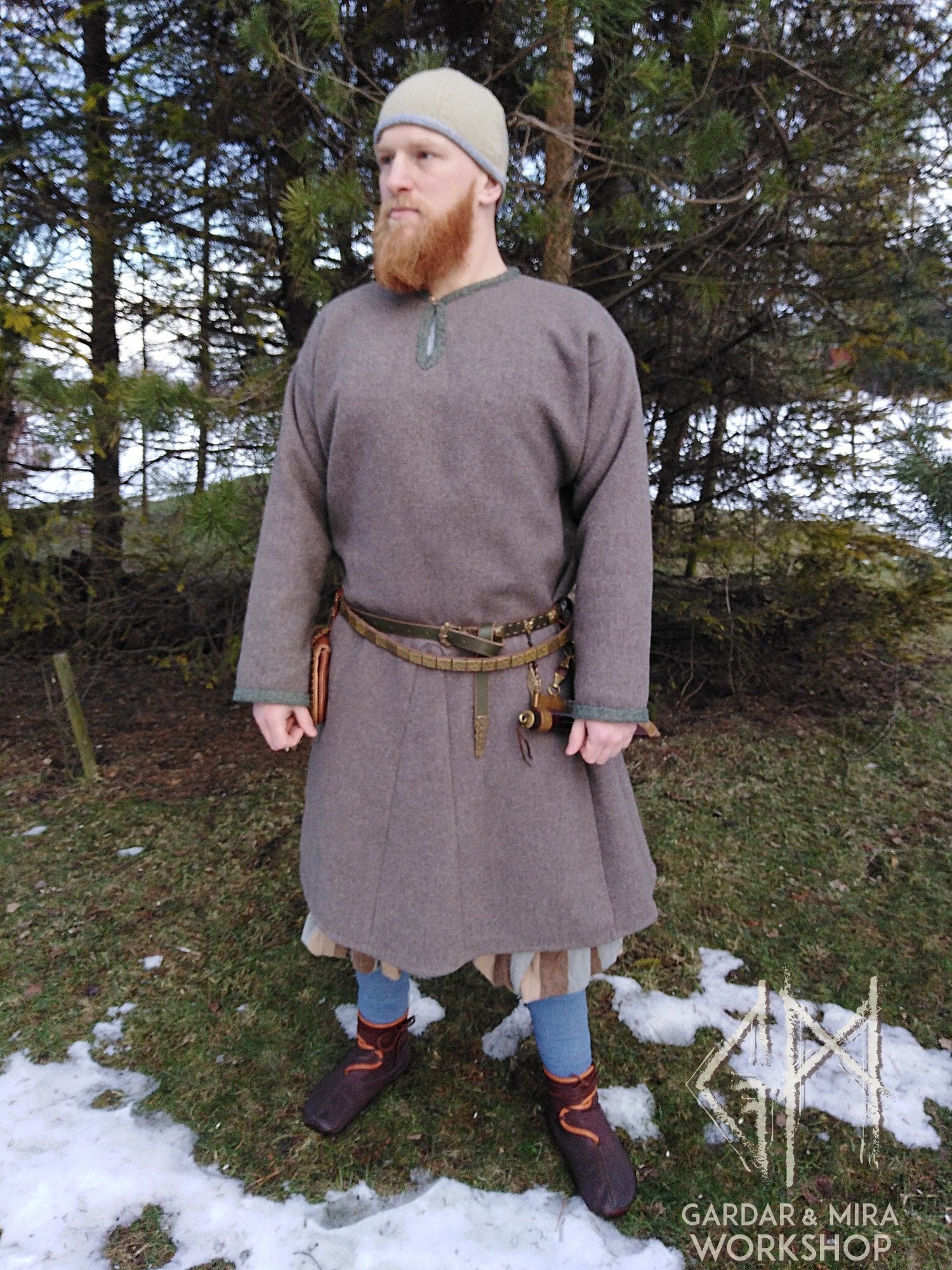 Viking Woolen Tunic Simple Tunic Early Medieva Tunic | Etsy