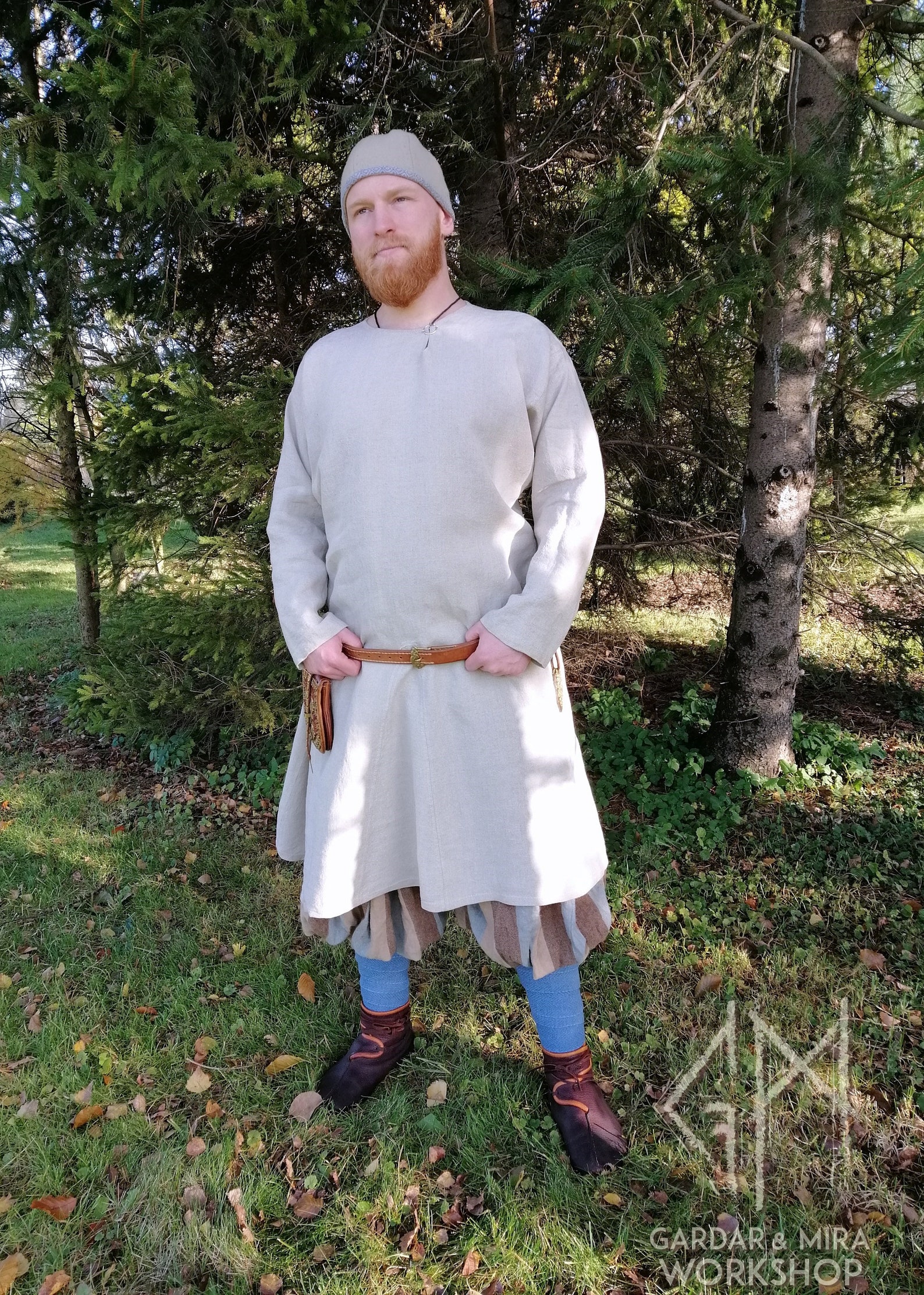 Viking Linen Shirt, Viking Linen Tunic, Reenactment, Viking Costume - Etsy