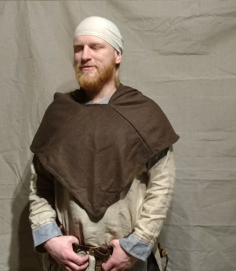 Viking Woolen Hood, Early Medieval Viking Costume - Etsy