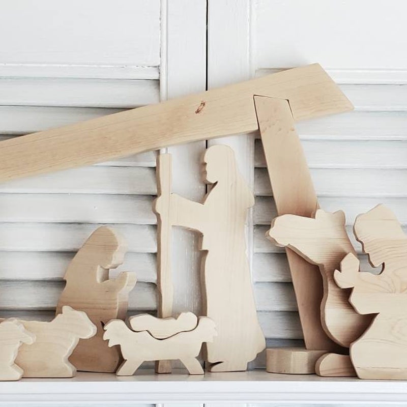 Wooden Nativity - Etsy