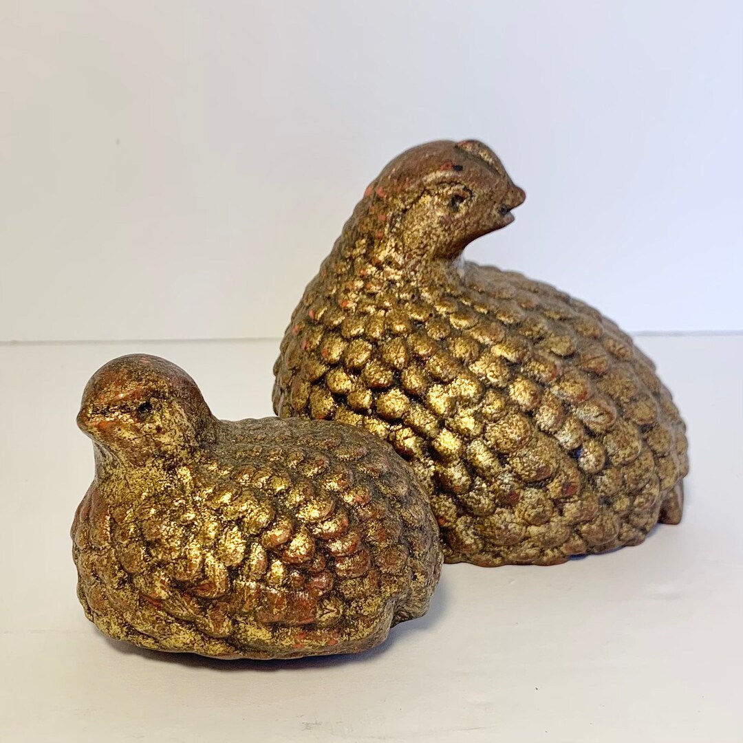 Pair of Vintage Quail Figurines ********* FREE SHIPPING ********** - Etsy