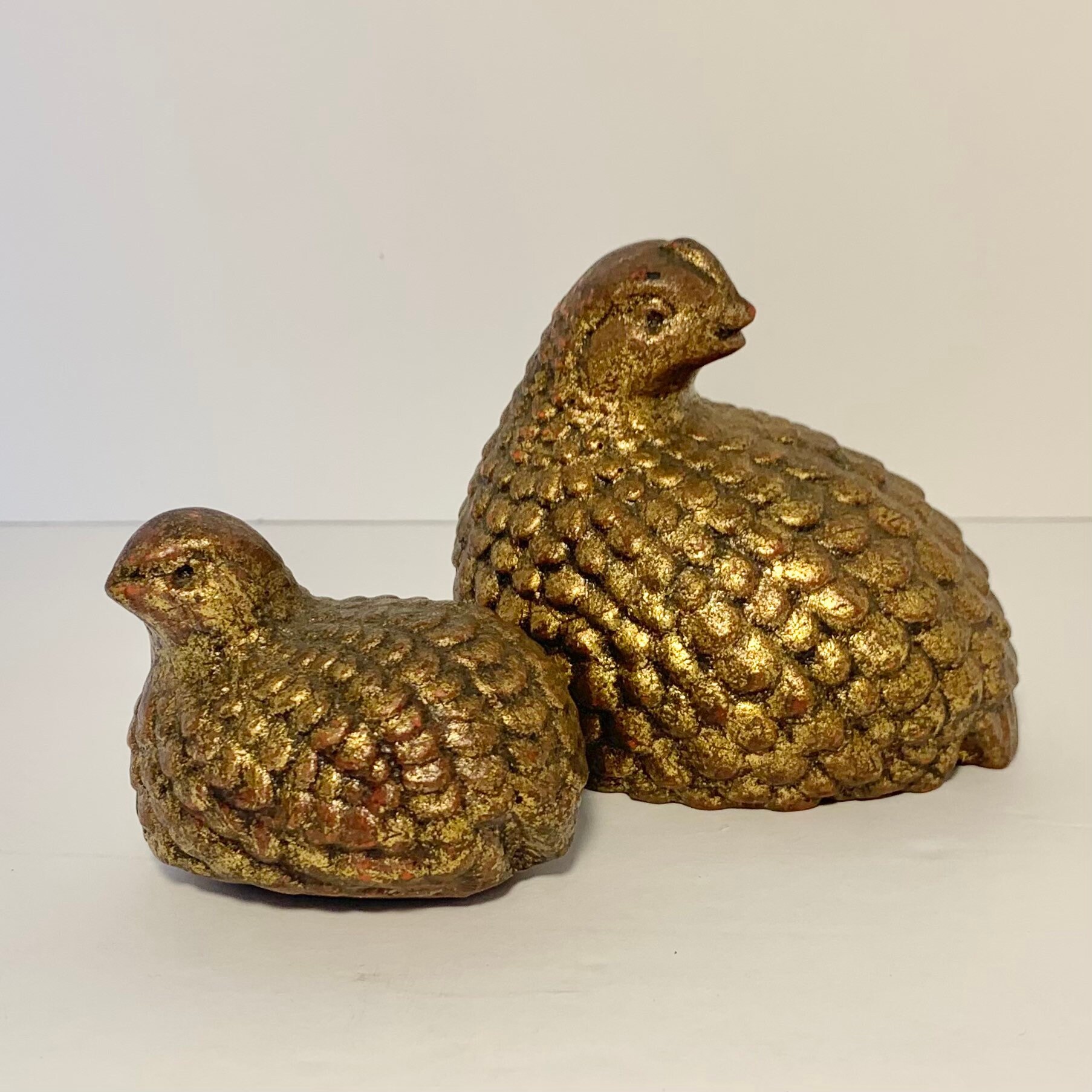 Pair of Vintage Quail Figurines ********* FREE SHIPPING ********** - Etsy