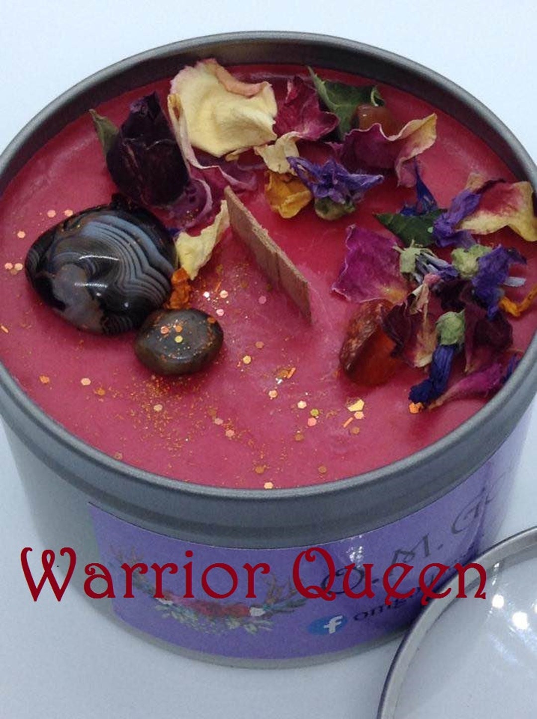 Warrior Goddess Crystal Candle, Beautiful Wiccan, Pagan, Witchy, Candle ...