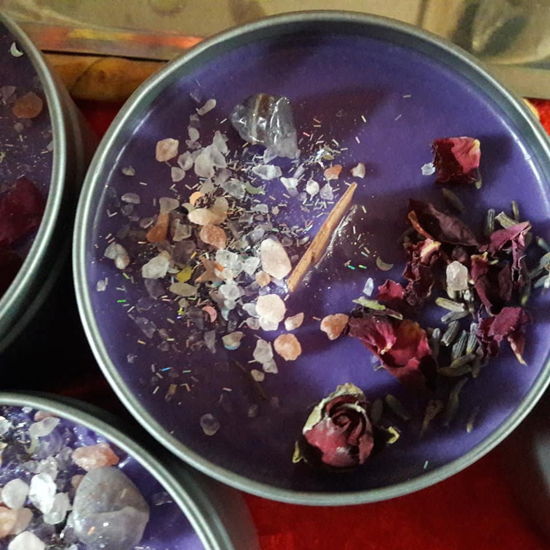 Lilith, Goddess Worship Candle With Crystals. Witchy, Wiccan, Pagan ...