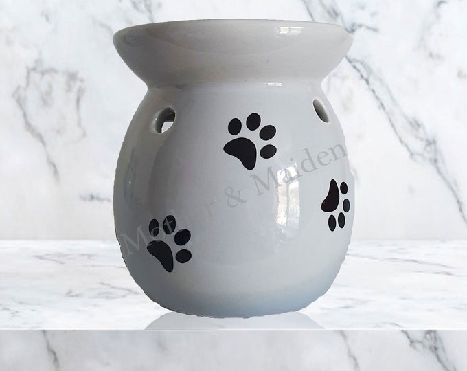 Pawprint Wax Burner, Paw Print Pattern, Dogs, Cats Paws, Footprints ...