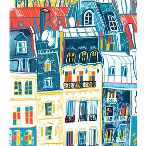 Modern Colorful Architectural Prints / Art Moderne Street Wall Art ...
