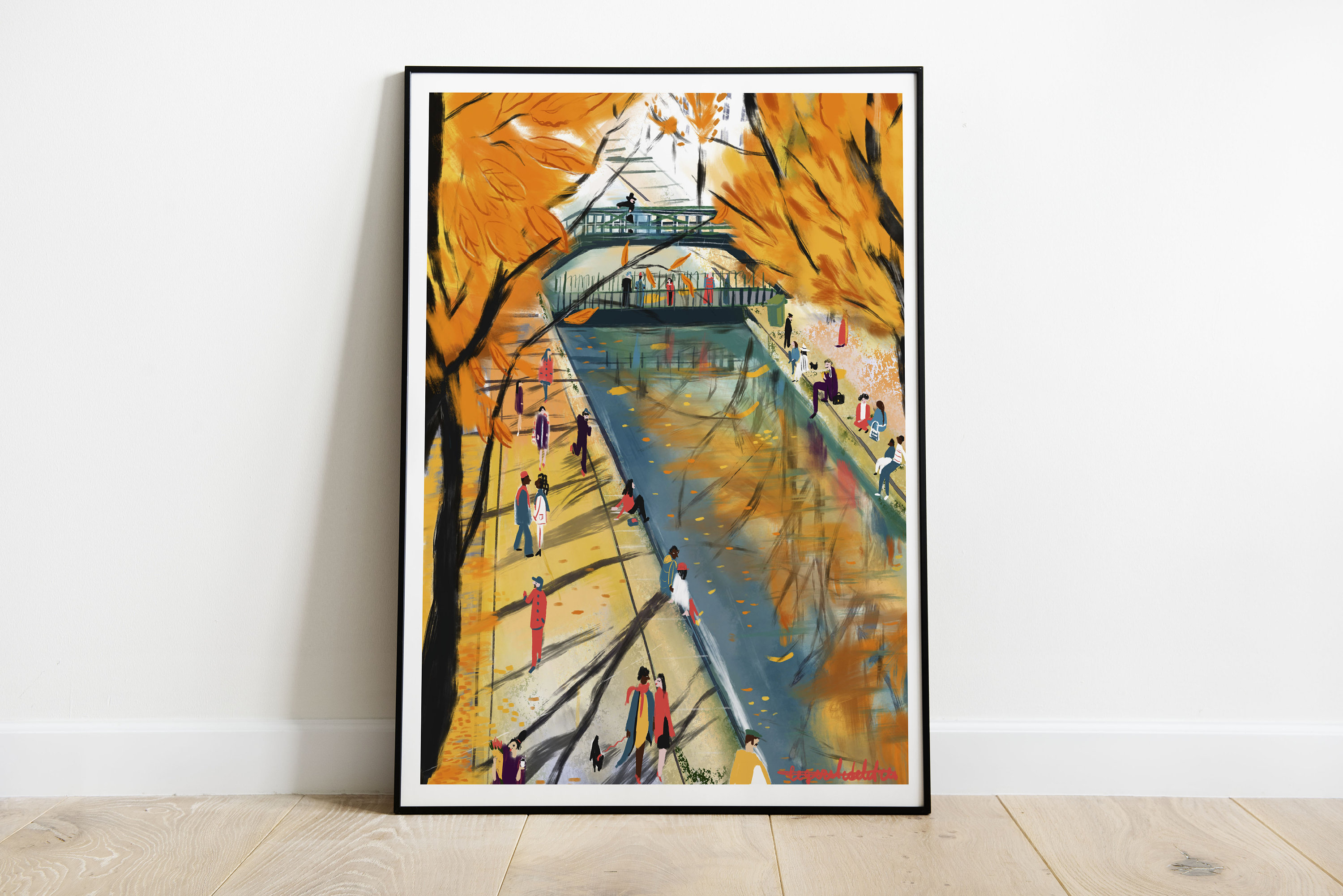 Fall wall art October leaves new apartment decorFall colors | Etsy