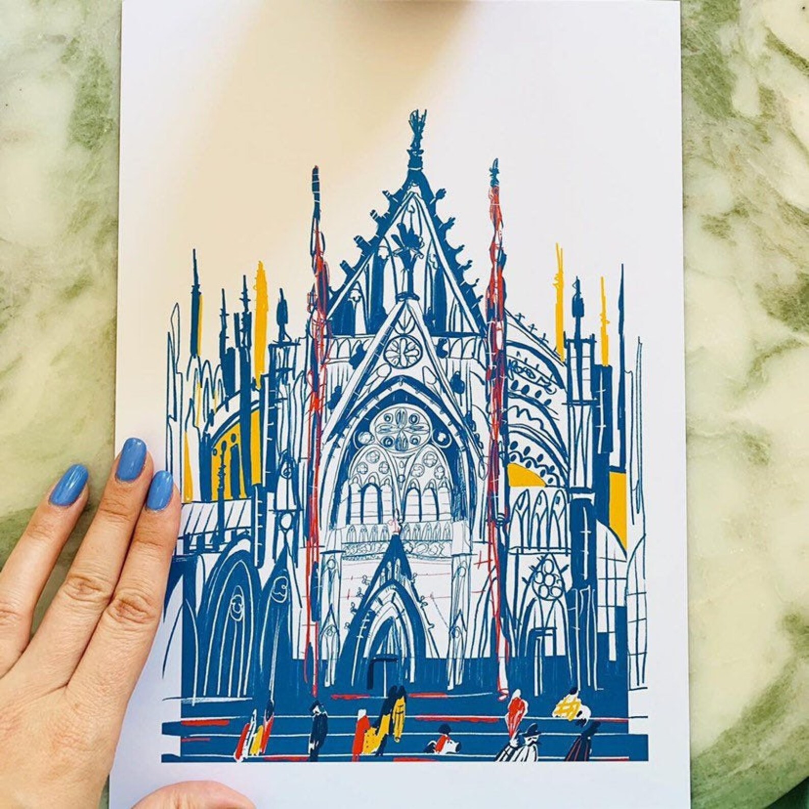 West German Gothic Cologne Print / Cologne Germany Gift Art - Etsy