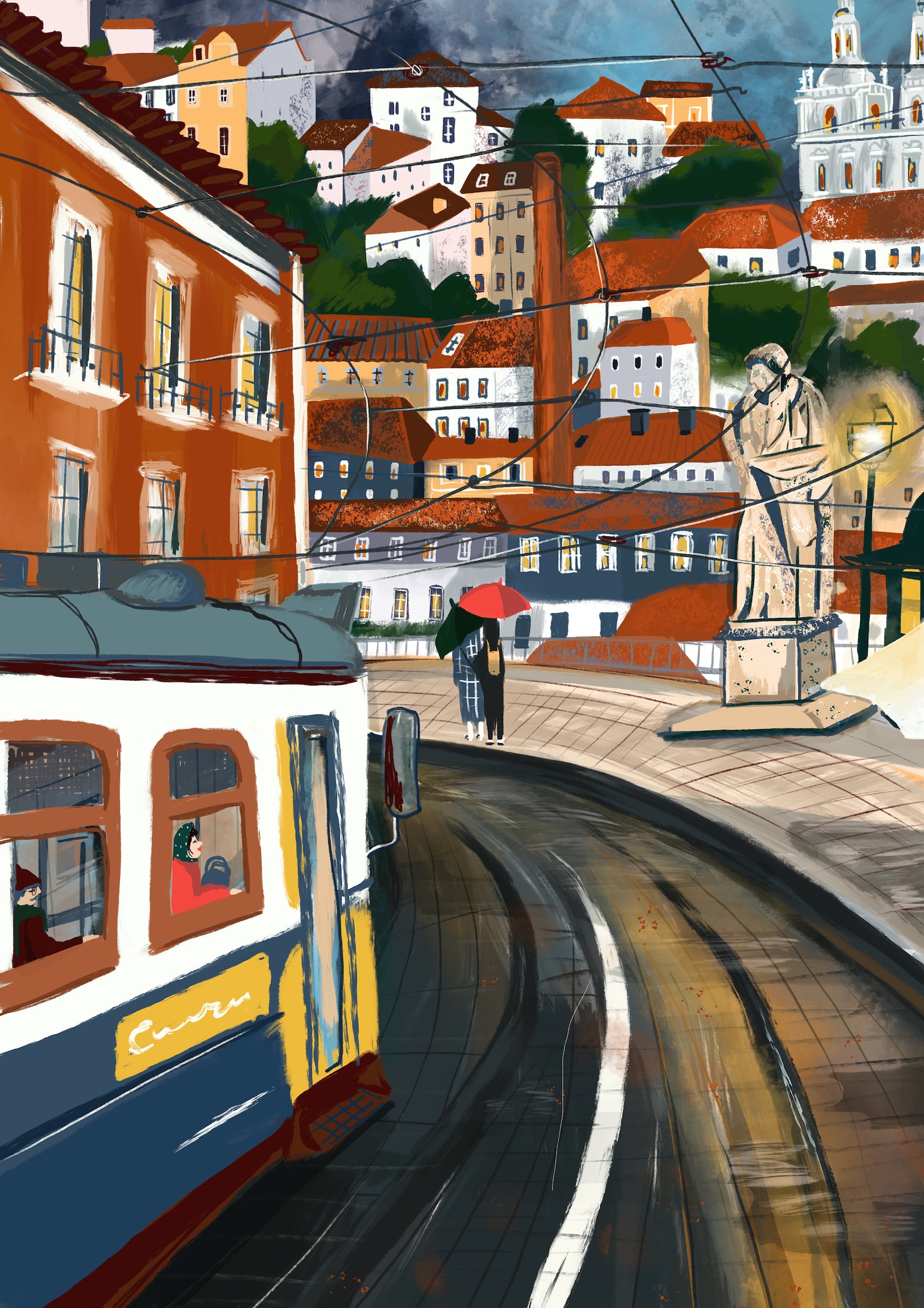 Lisbon Wall Artlisbon Tram Wall Decorportugal Artlisbon - Etsy