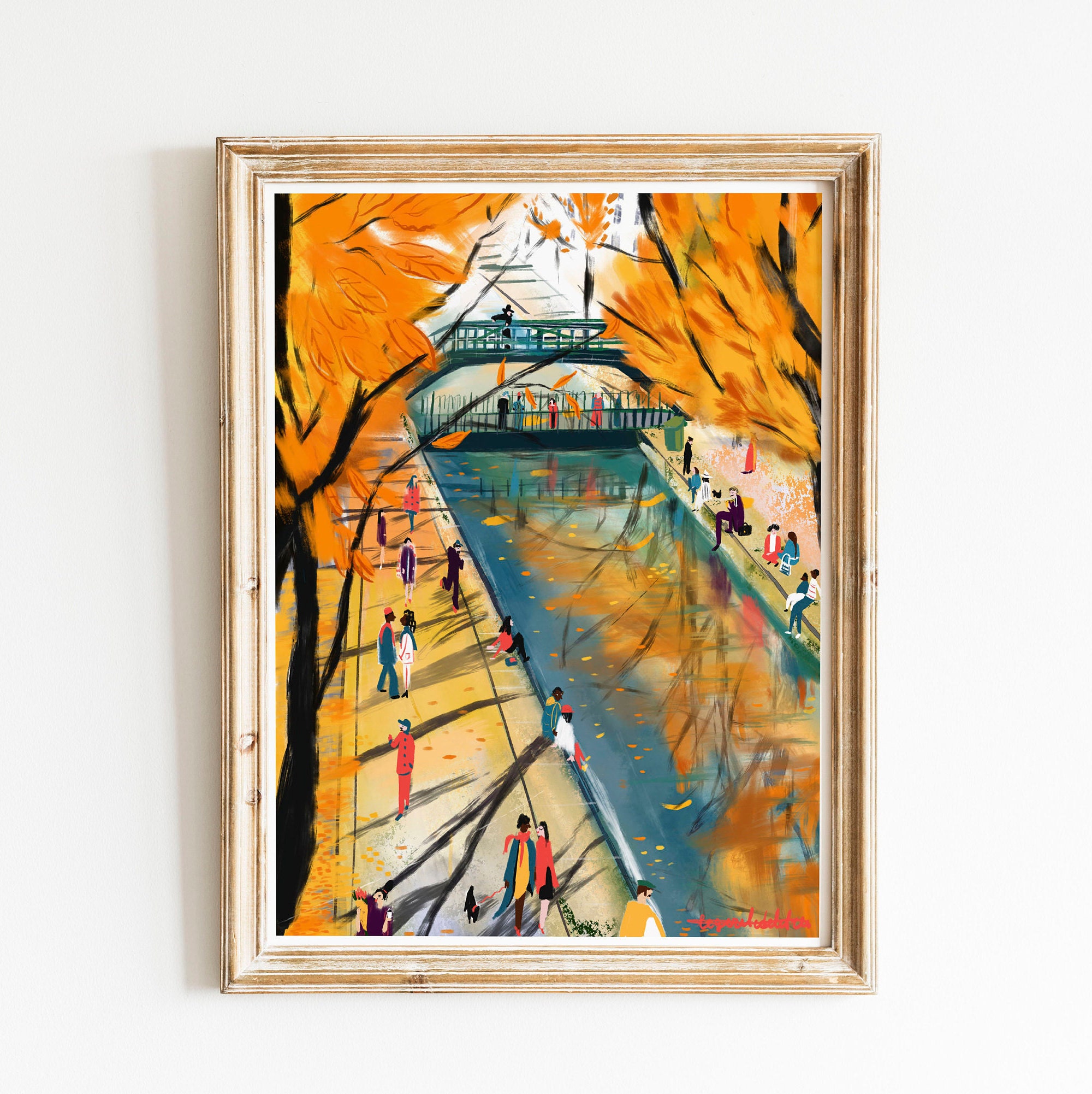 Fall Wall Art october Leaves New Apartment Decorfall Colors - Etsy