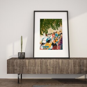 Christmas Family Dinner Poster| Christmas Wall Art|family Christmas ...