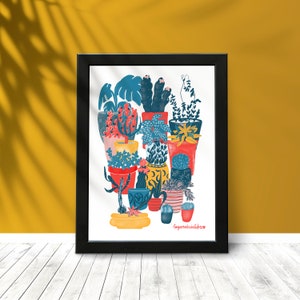 Plant Poster,cactus Digital Print,cactus Painting,cactus Picture,cactus ...