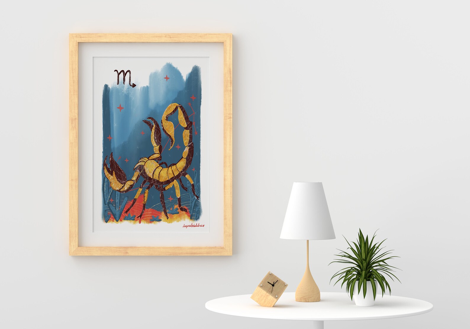 Scorpio Zodiac Sign Art Print scorpio Birthday Gift scorpio | Etsy