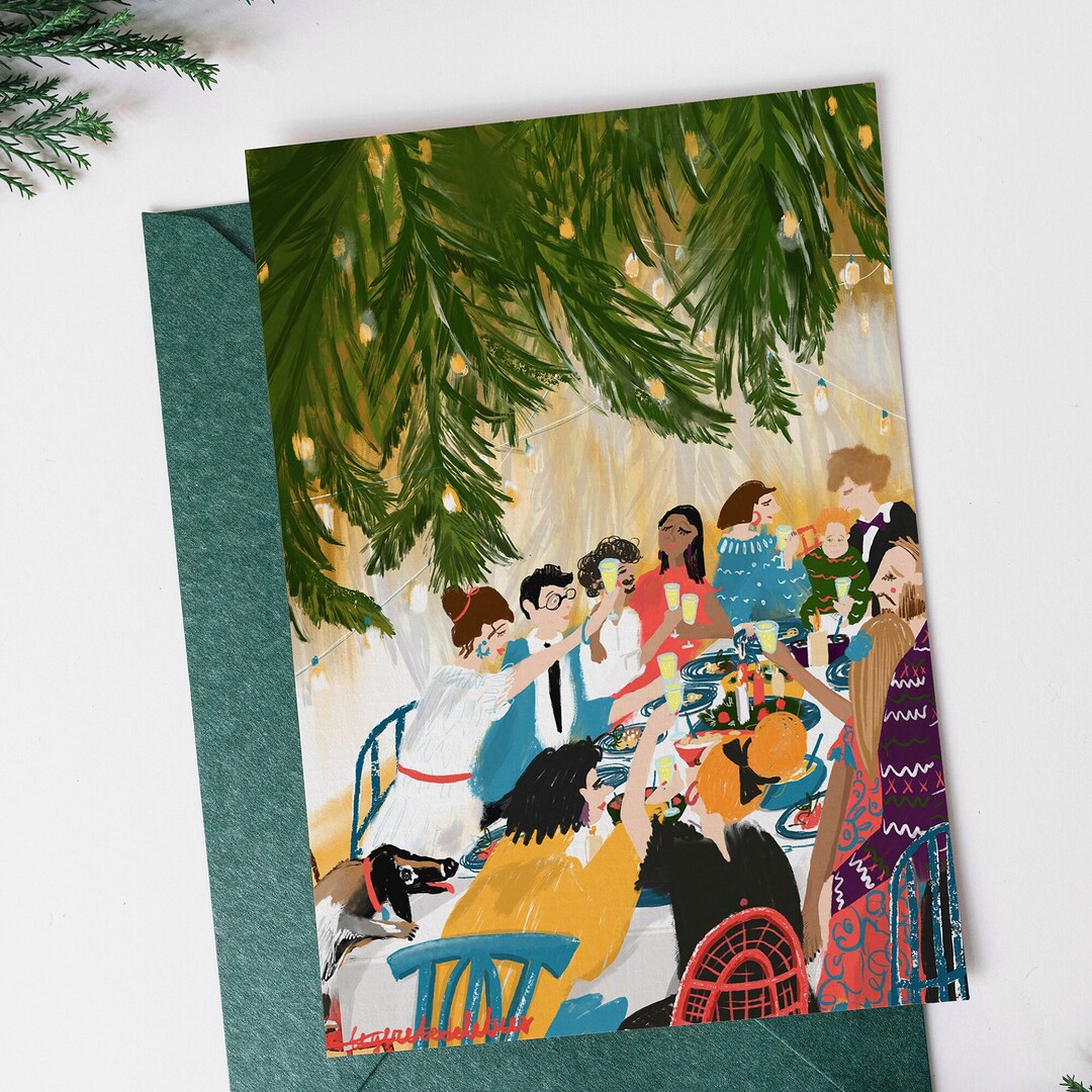 Set of Christmas Postcards |christmas Postcards From Paris |new Year ...