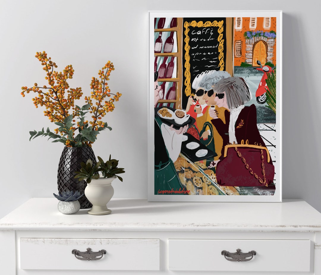 Girl Friendship Poster|old Friend Gift|girl Gang Print|three Besties ...