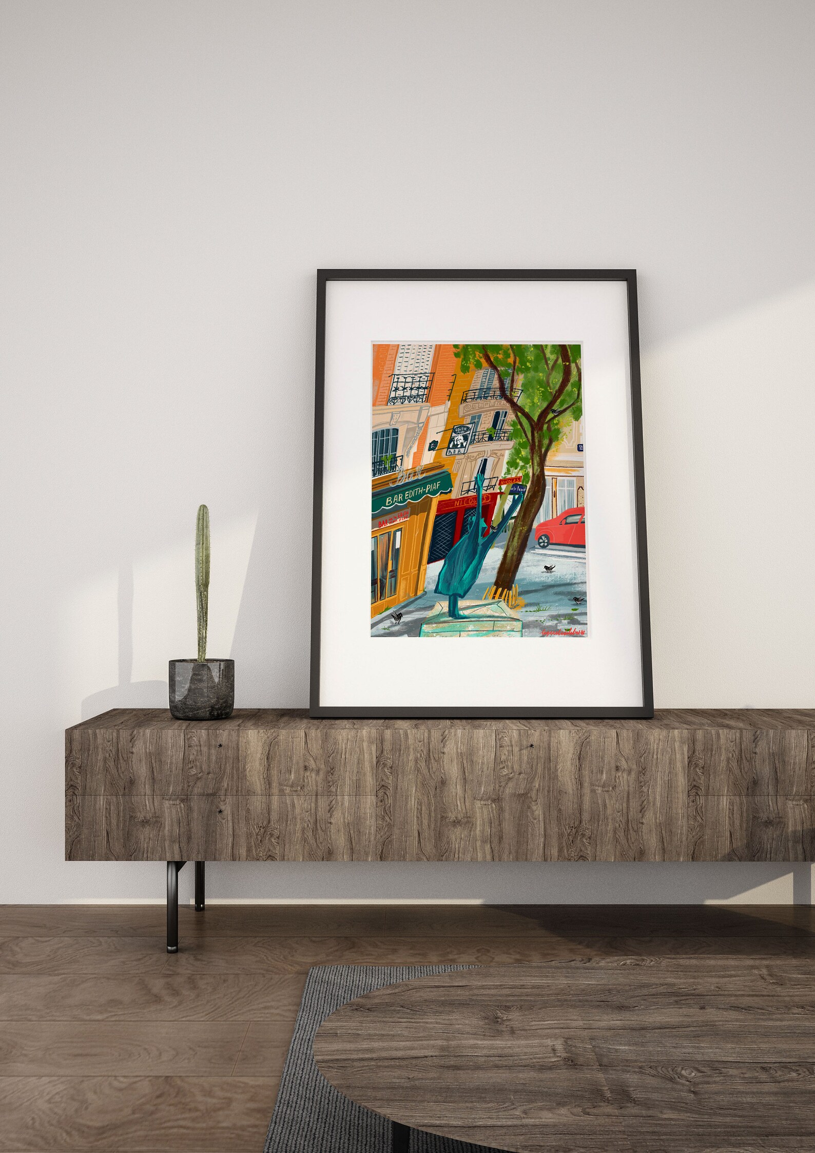 Edith Piaf Place Paris 20e Poster Edith Piaf Souveniredith | Etsy