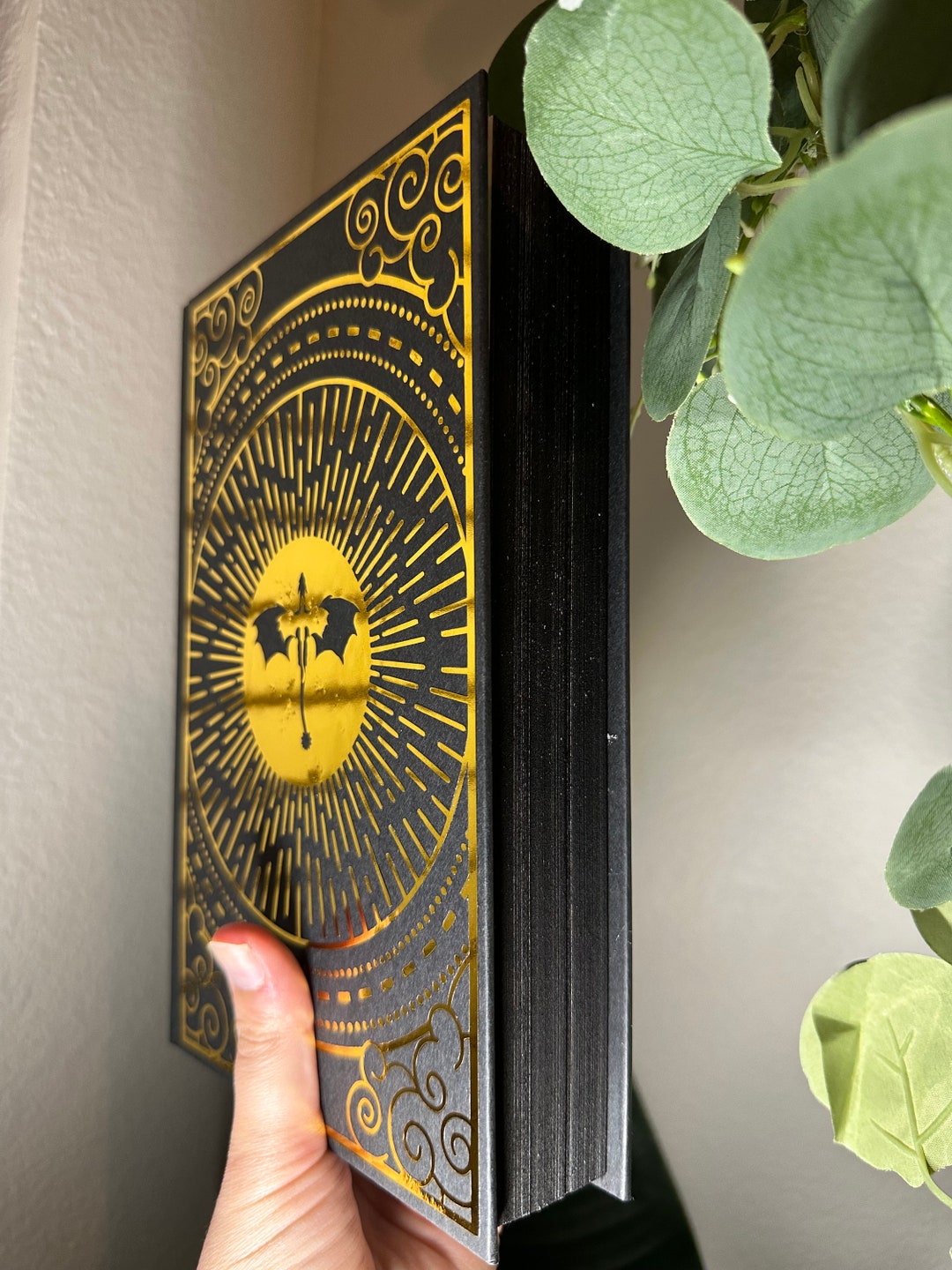 Fourth Wing Gold Cover Book - Etsy