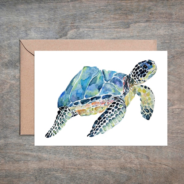 Turtle Card - Etsy