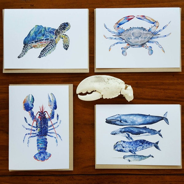 Nautical Note Cards - Etsy
