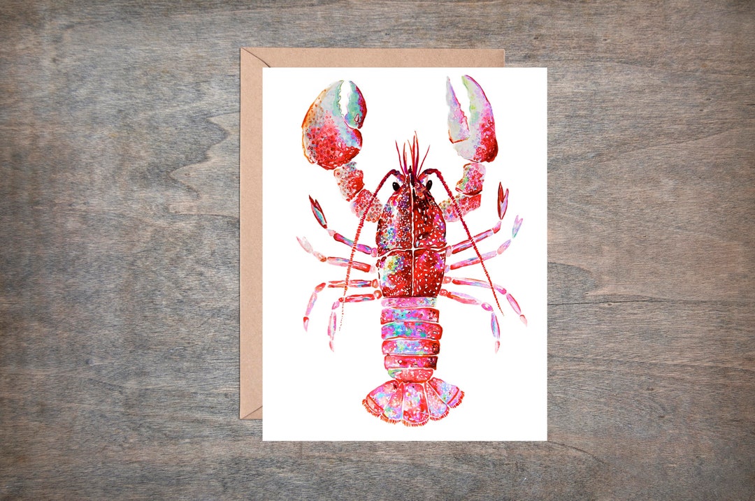 Lobster Card. Blank Card. Ocean Card. You're My Lobster. Lobster ...