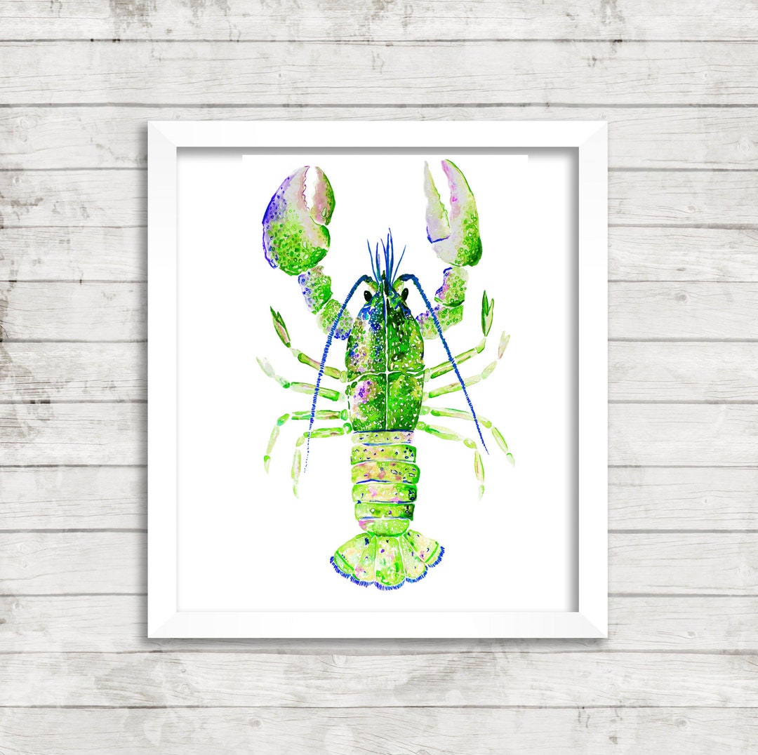 Lobster Watercolor Print. Lobster Art Print. Lobster Art. Lobster ...