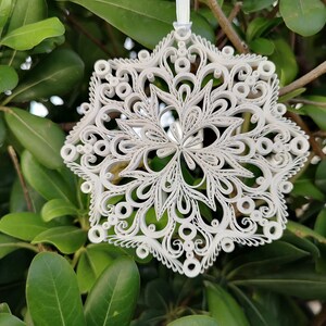 Snowflake Christmas Tree Decor, Christmas Decoration, Paper Snowflake ...