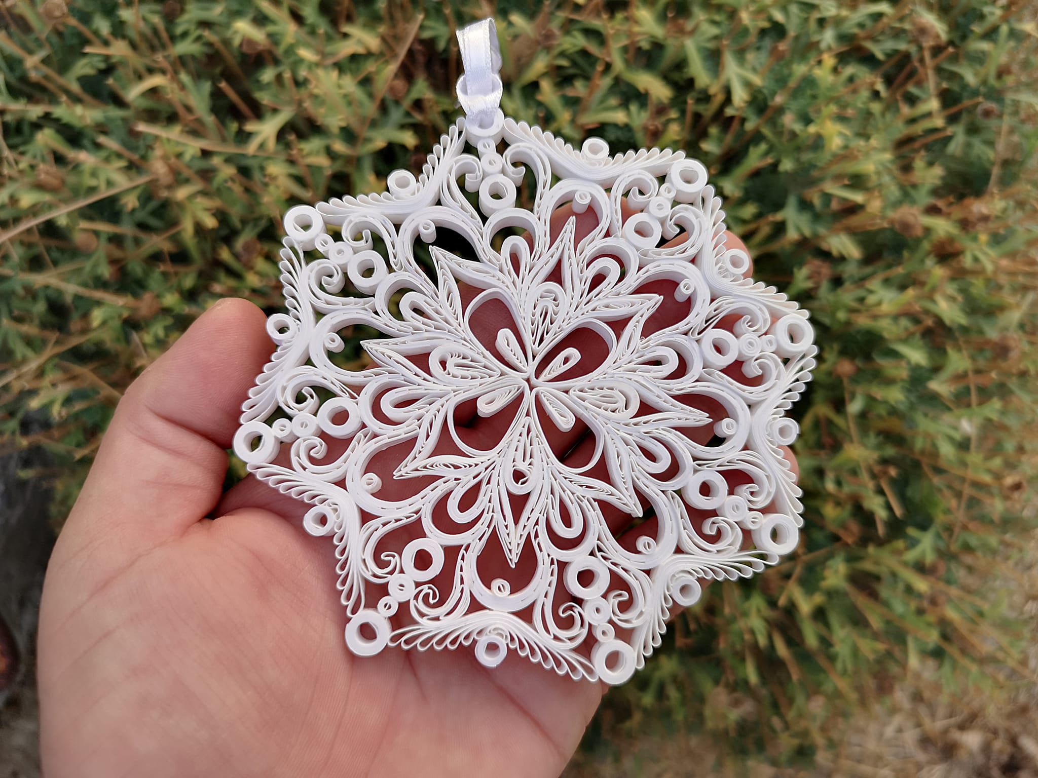 Snowflake Christmas Tree Decor Christmas Decoration Paper - Etsy