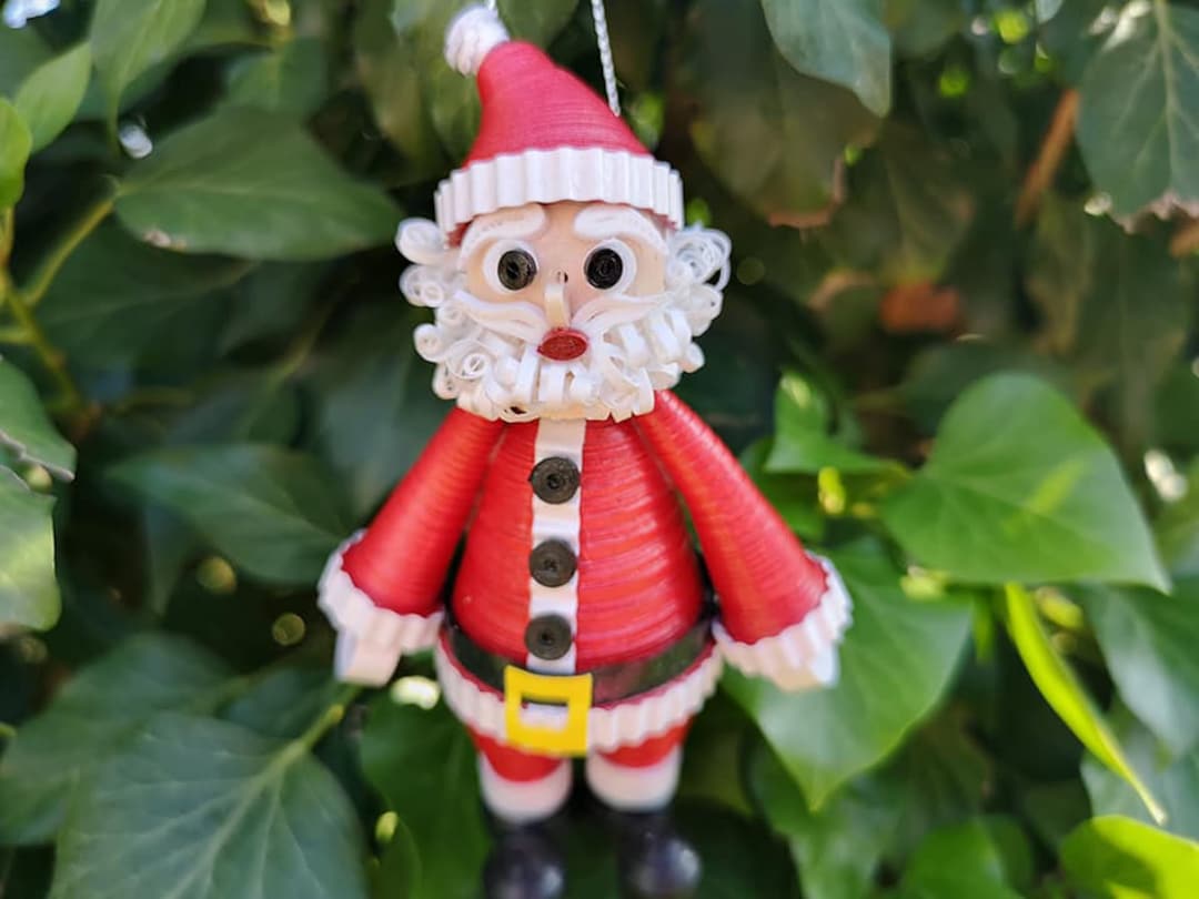 Christmas Paper Quilled Santa Clause Ornament, Paper Tree Decoration ...