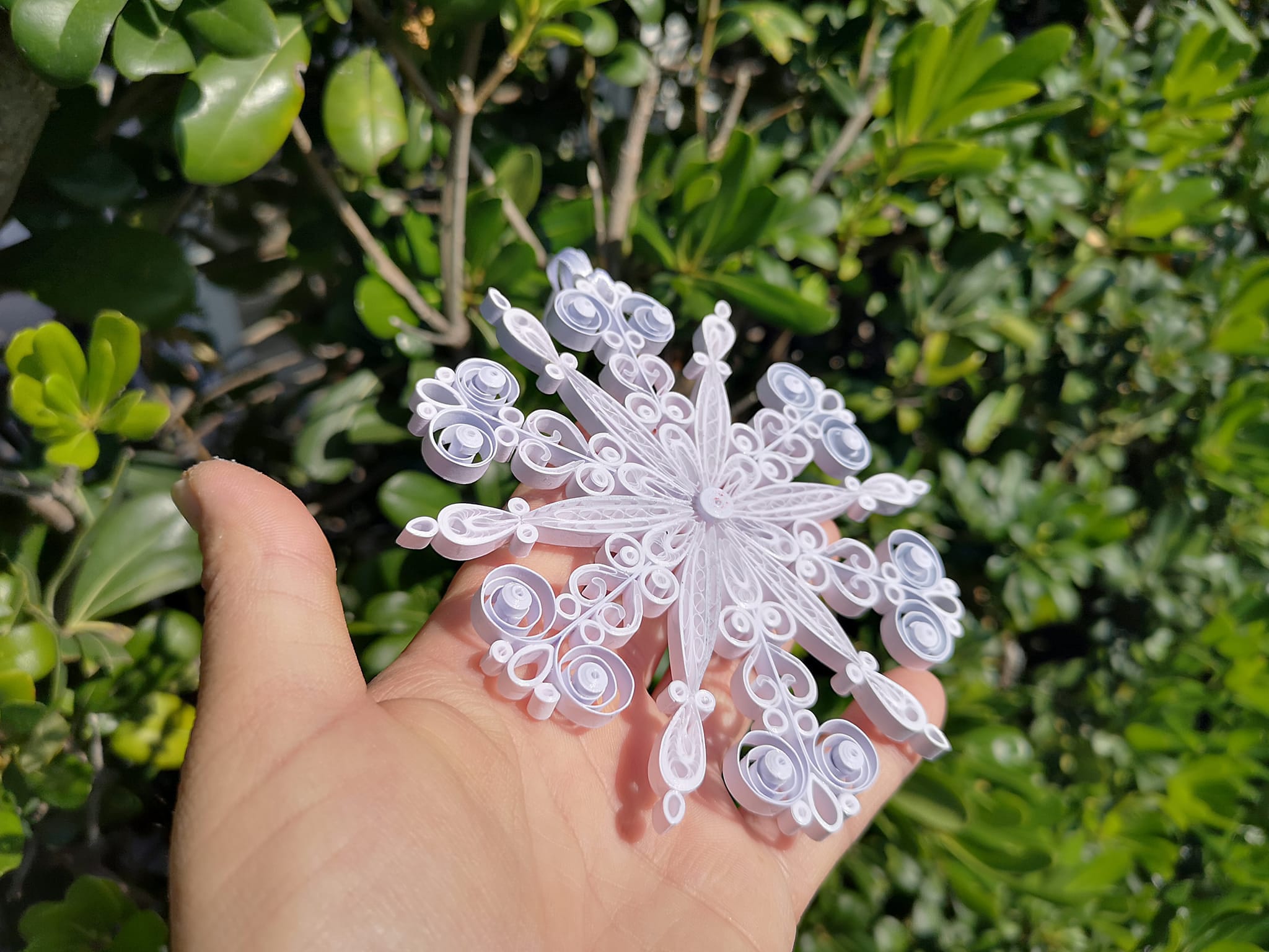 Snowflake Christmas Tree Decor, Christmas Decoration, Paper Snowflake ...