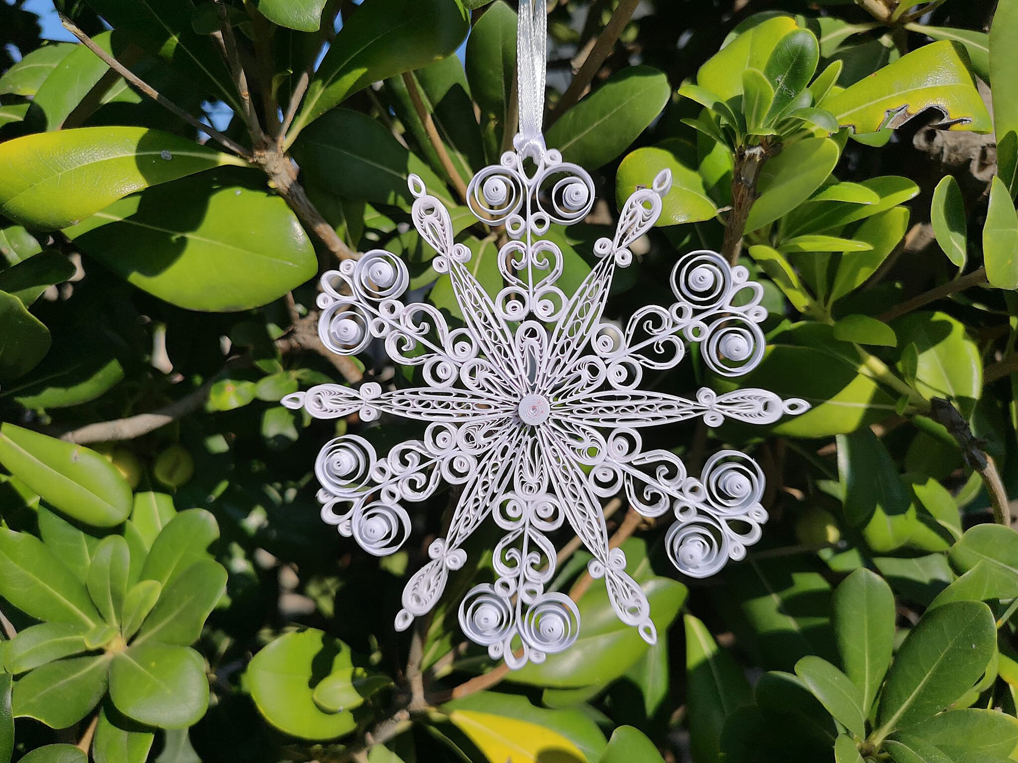 Snowflake Christmas Tree Decor, Christmas Decoration, Paper Snowflake ...