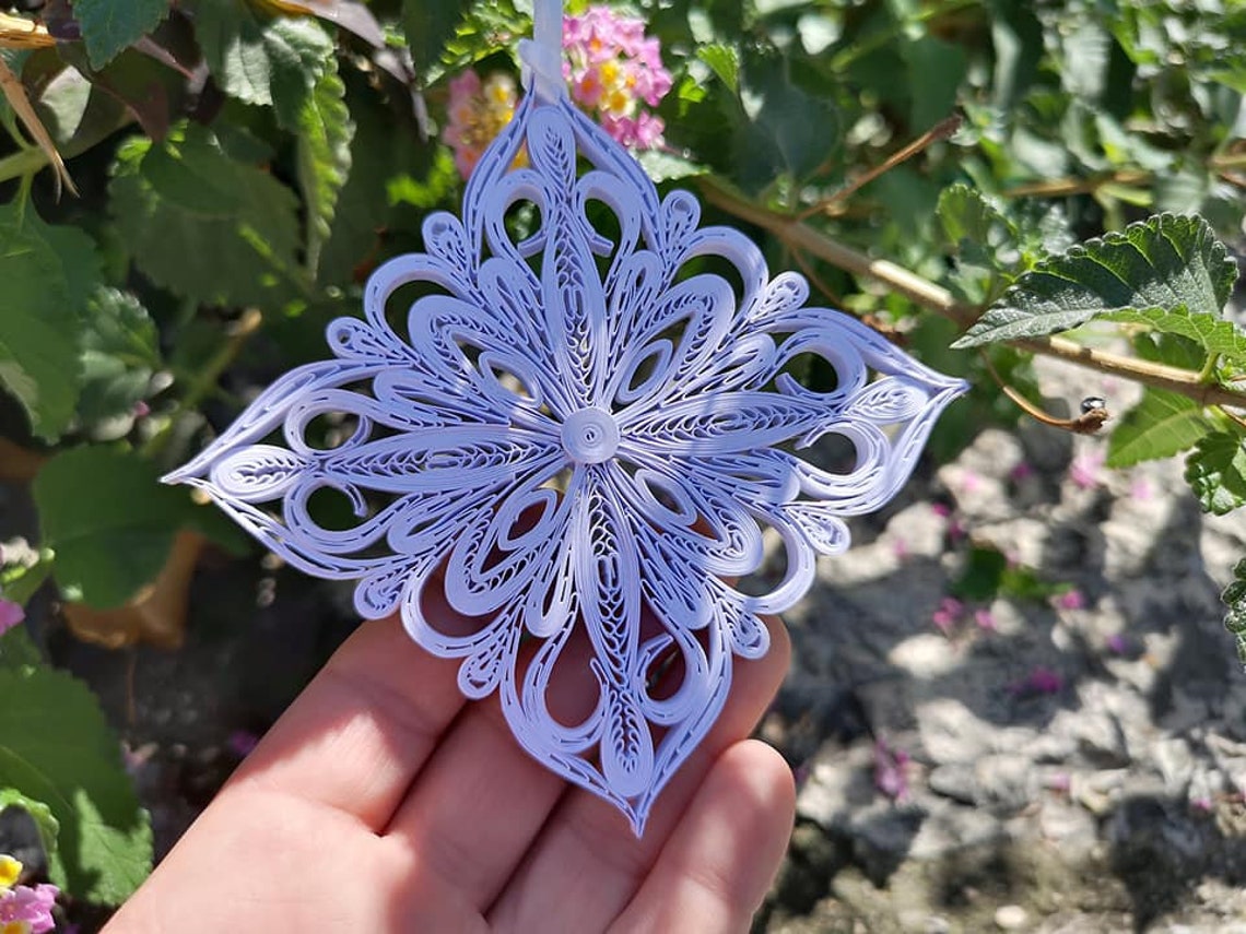 Snowflake Christmas Tree Decor, Christmas Decoration, Paper Snowflake ...