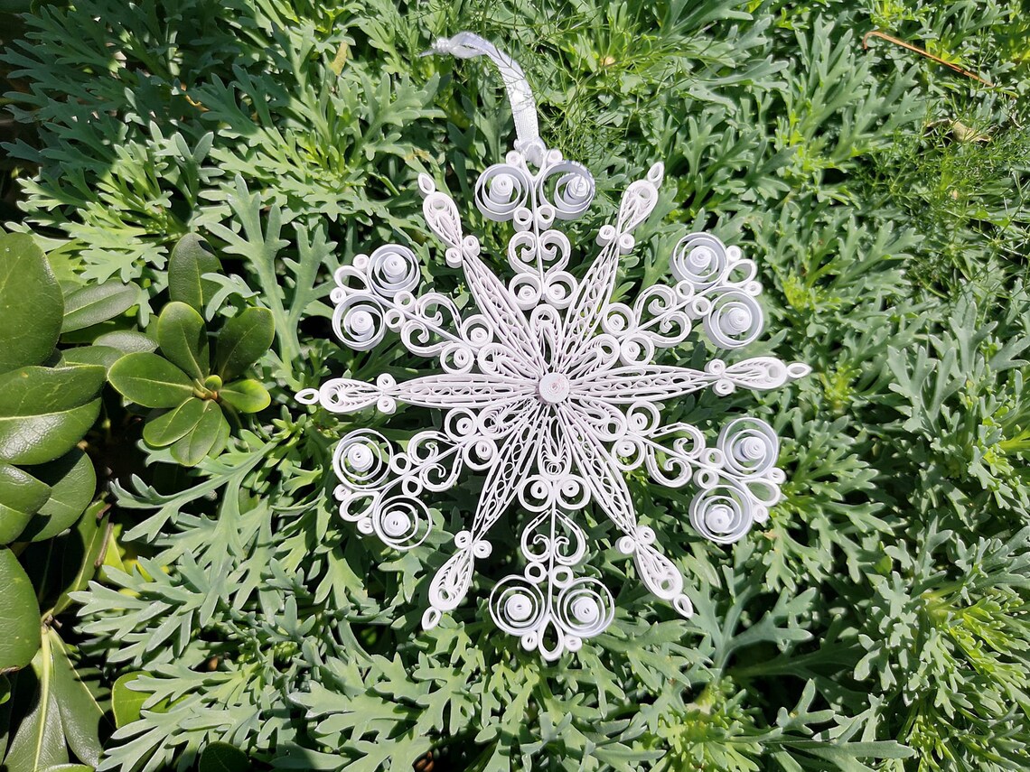Snowflake Christmas Tree Decor, Christmas Decoration, Paper Snowflake ...