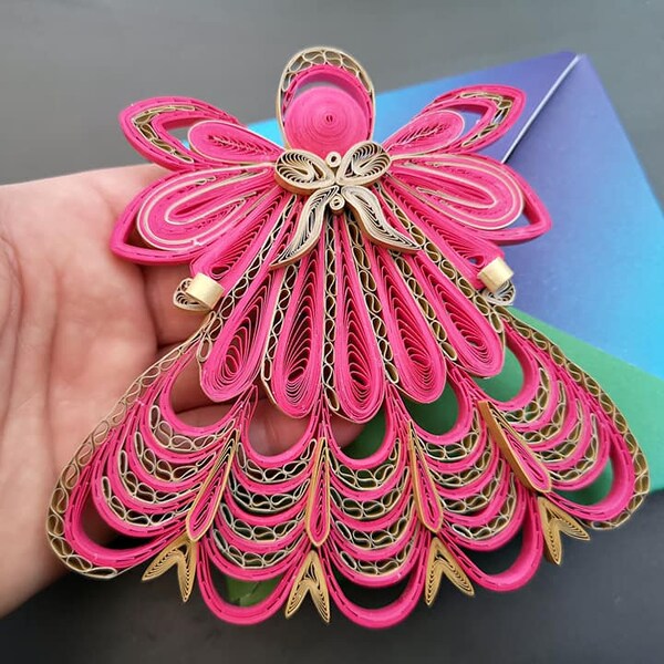 Quilling Angel Ornaments - Etsy