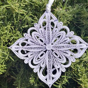 Snowflake Christmas Tree Decor, Christmas Decoration, Paper Snowflake ...