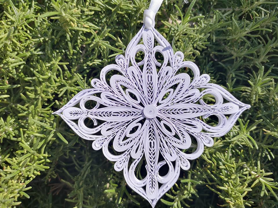 Snowflake Christmas Tree Decor, Christmas Decoration, Paper Snowflake ...
