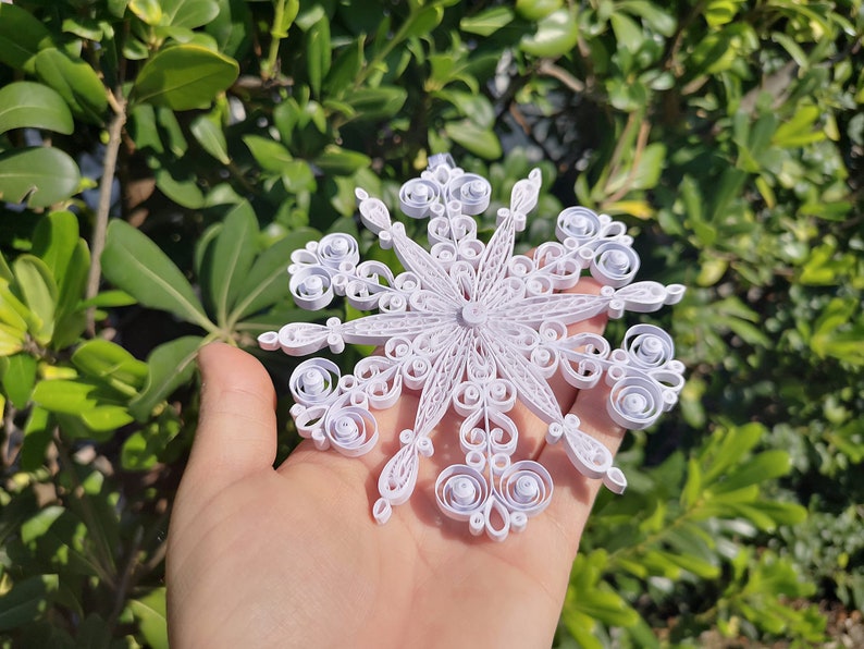 Snowflake Christmas Tree Decor, Christmas Decoration, Paper Snowflake ...