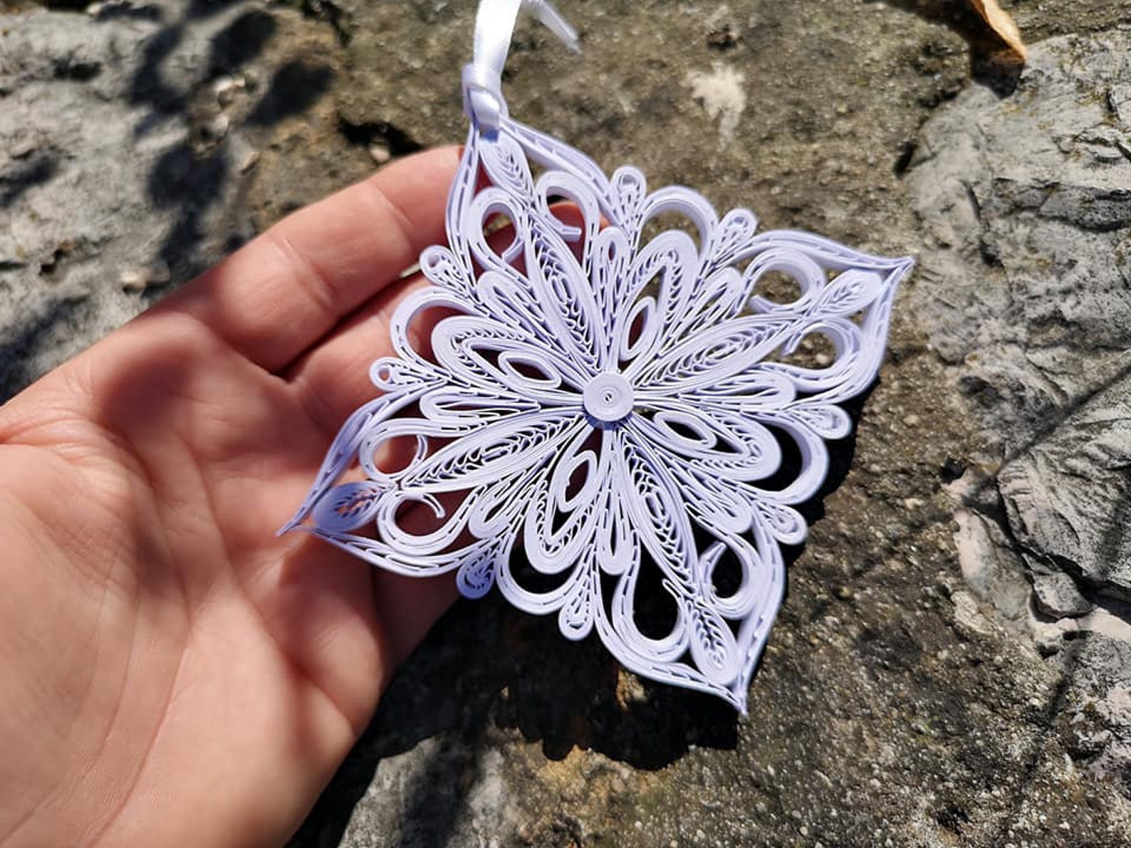 Snowflake Christmas Tree Decor, Christmas Decoration, Paper Snowflake ...
