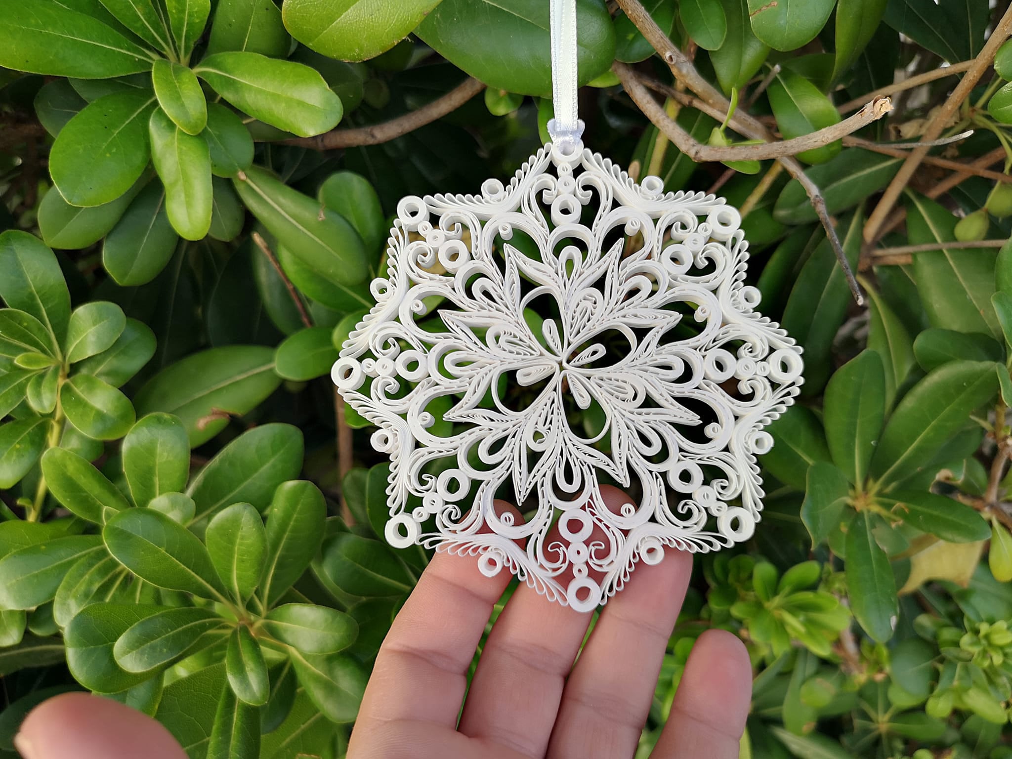 Snowflake Christmas Tree Decor Christmas Decoration Paper - Etsy