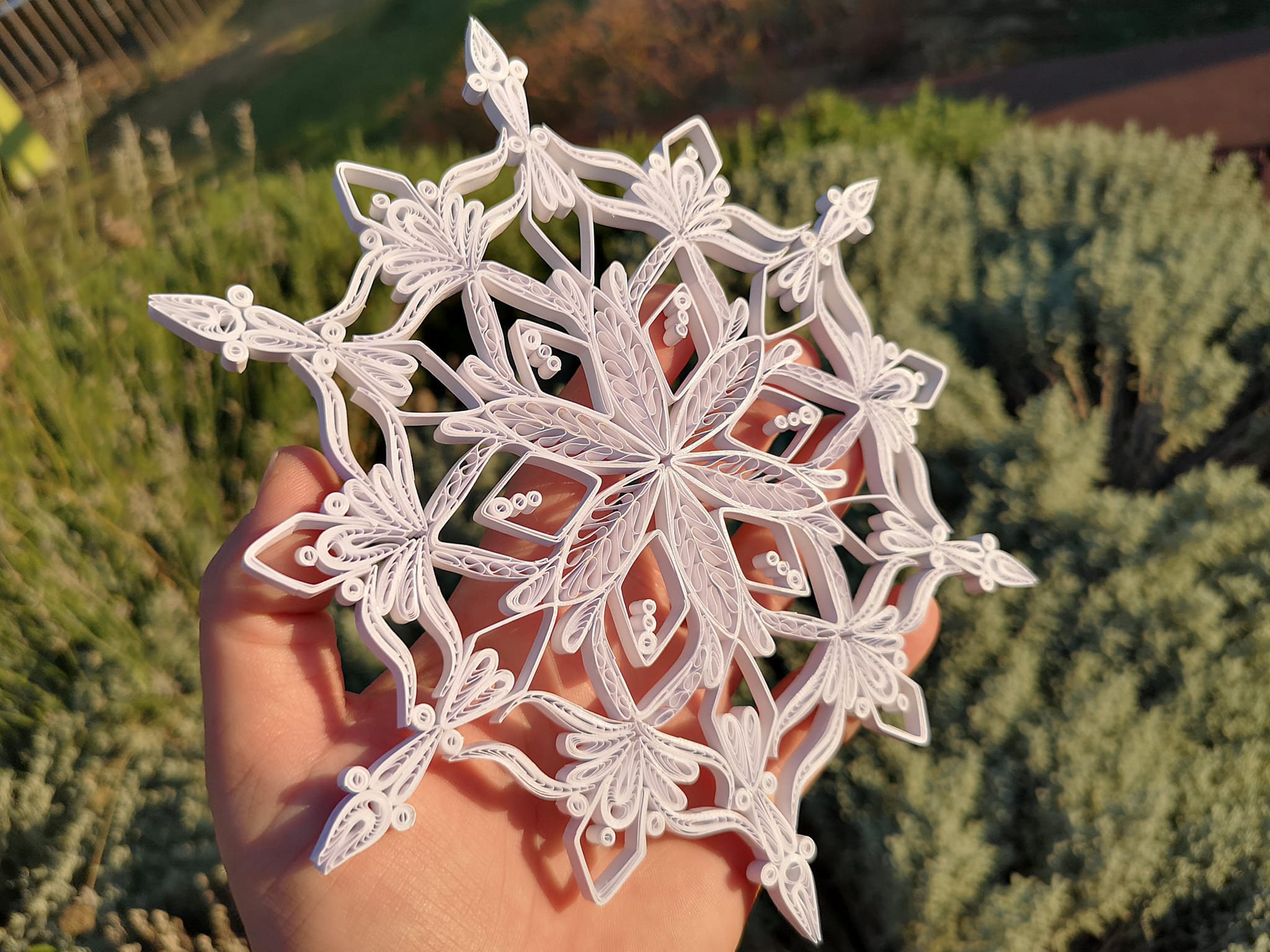 Quilled Christmas Star Ornament, Paper Christmas Star Decor, Quilling ...