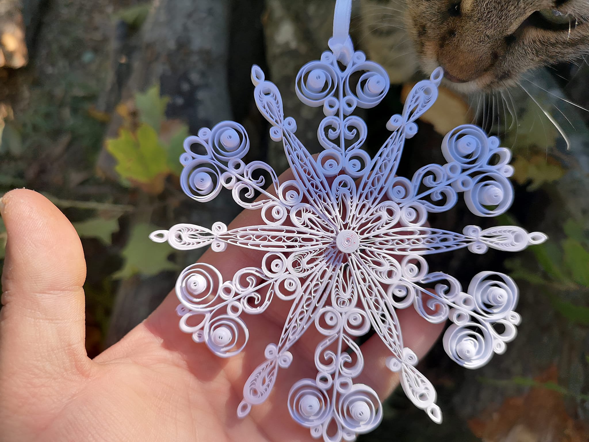 Snowflake Christmas Tree Decor, Christmas Decoration, Paper Snowflake ...