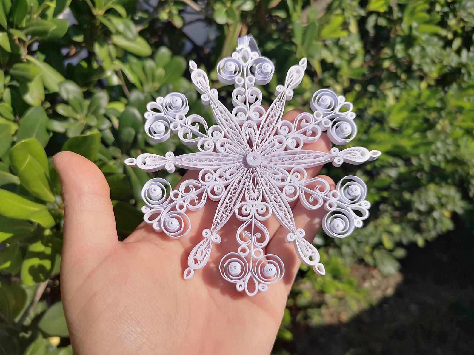 Snowflake Christmas Tree Decor, Christmas Decoration, Paper Snowflake ...