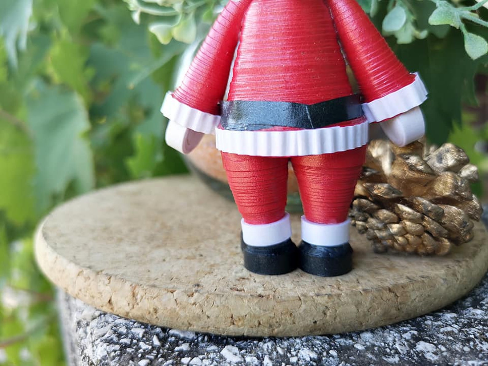 Christmas Paper Quilled Santa Clause Ornament, Paper Tree Decoration ...