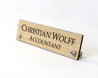 Custom desk sign | Etsy