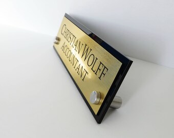 Custom desk sign | Etsy