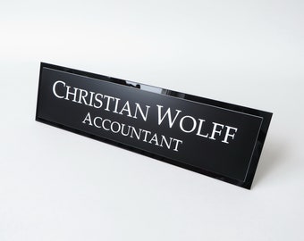 Custom desk sign | Etsy