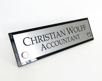 Custom desk sign | Etsy