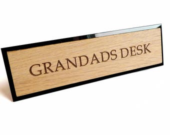 Custom desk sign | Etsy