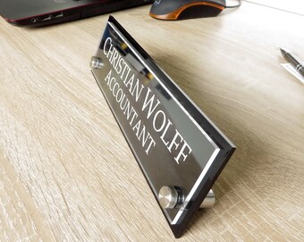 Custom desk sign | Etsy